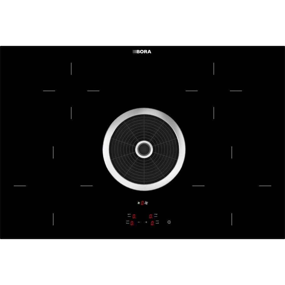 BORA BHU 760mm Basic Hyper Black Ceramic Venting Hob – Recirculation Mode - Appliance Centre
