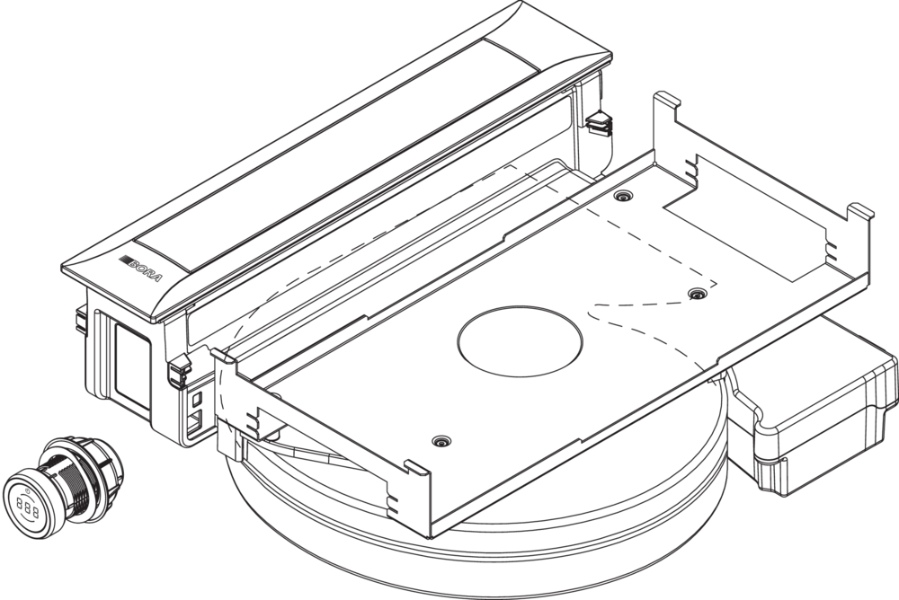 BORA PKAS3AB Professional 3.0 Pro Cooktop Extractor With Integrated Fan ...