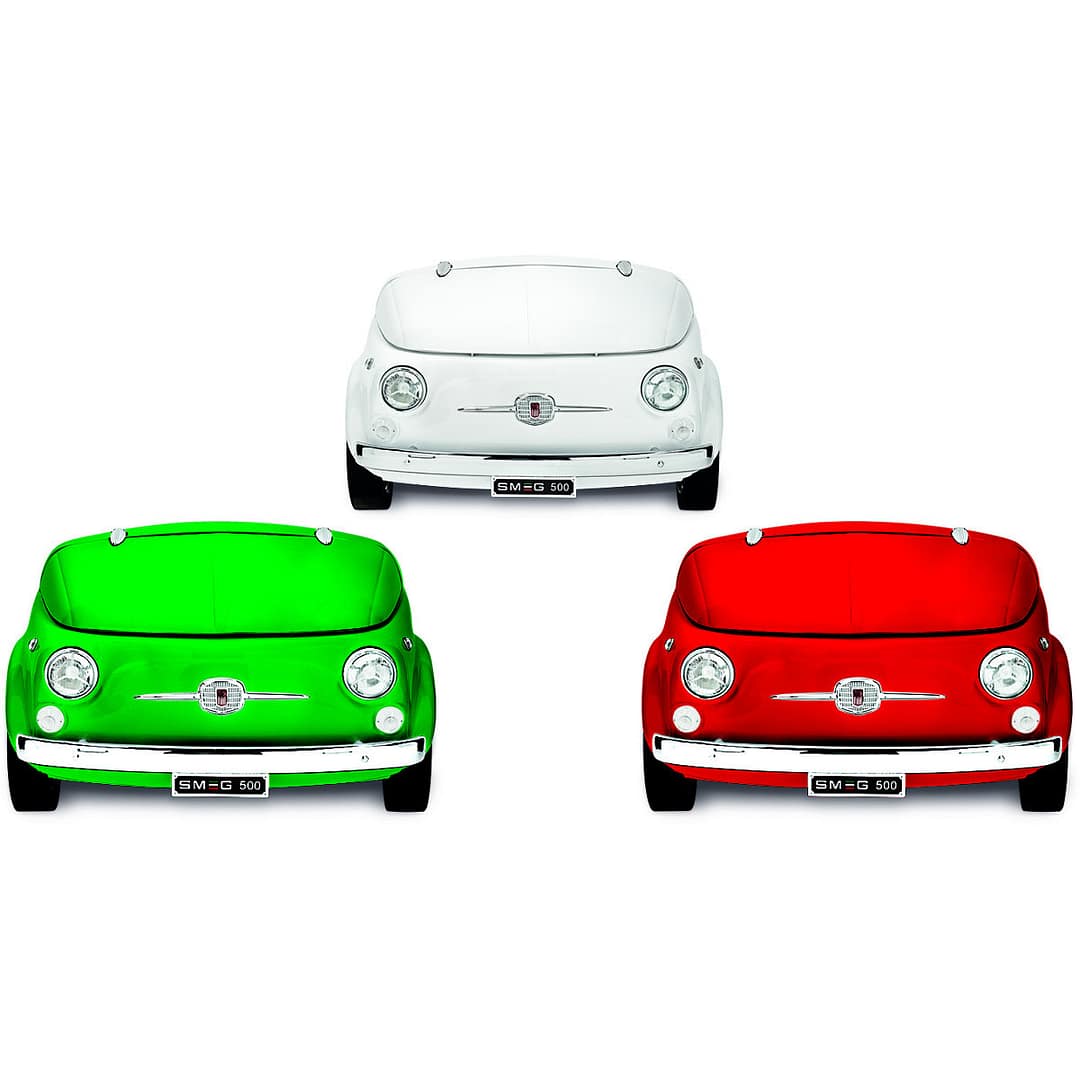 Smeg SMEG500G Exclusive Fiat 500 design refrigerator-cellar, Yellow ...
