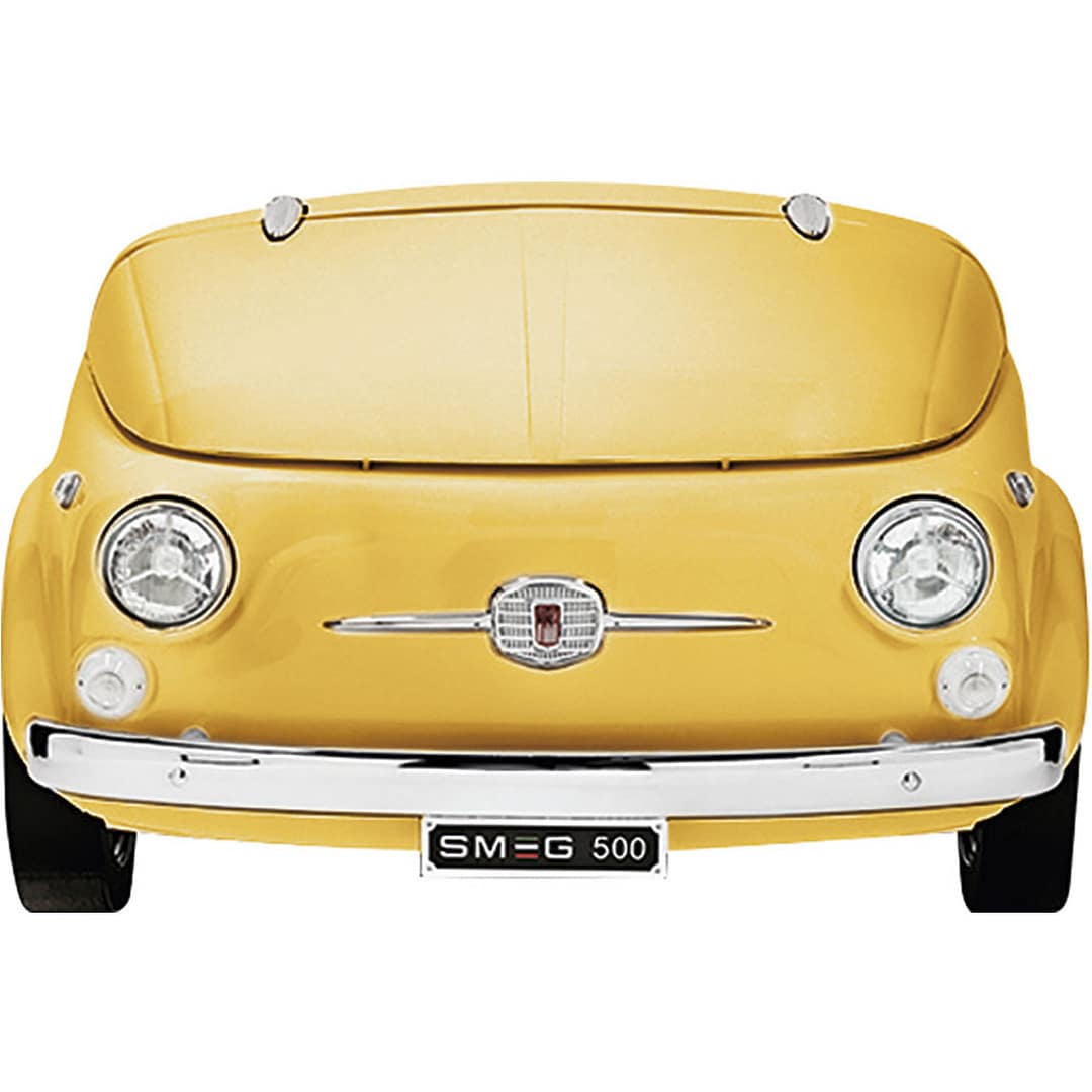 Smeg SMEG500G Exclusive Fiat 500 design refrigerator-cellar, Yellow ...