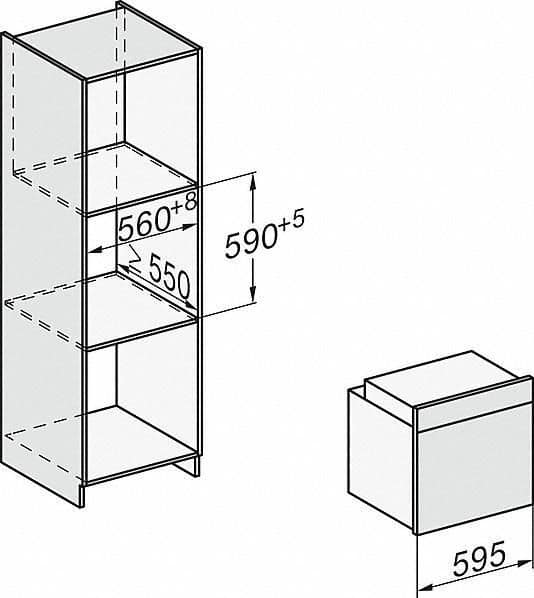 Miele H7264BP CLST Pyrolytic Single Oven - Appliance Centre