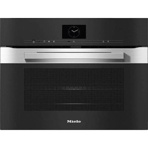 Miele H7640BM Clean Steel Built-in Combination Microwave Oven ...