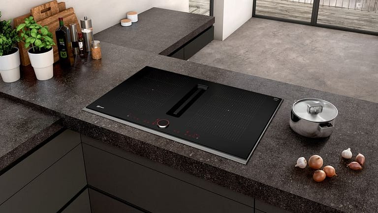 Neff T58TL6EN2 N90 80cm Induction hob with integrated ventilation ...