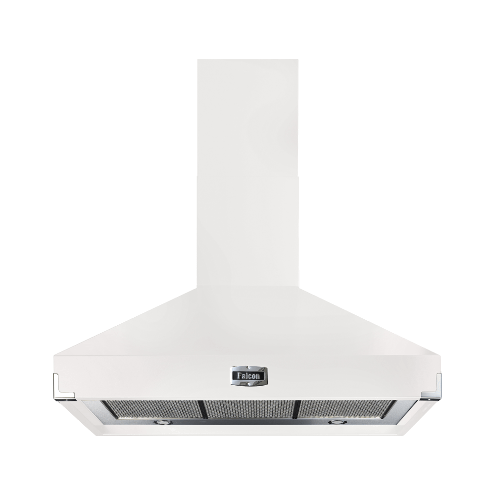 Falcon FHDSE900WH/N Super Extract 900mm Wide Chimney Hood Icy White ...